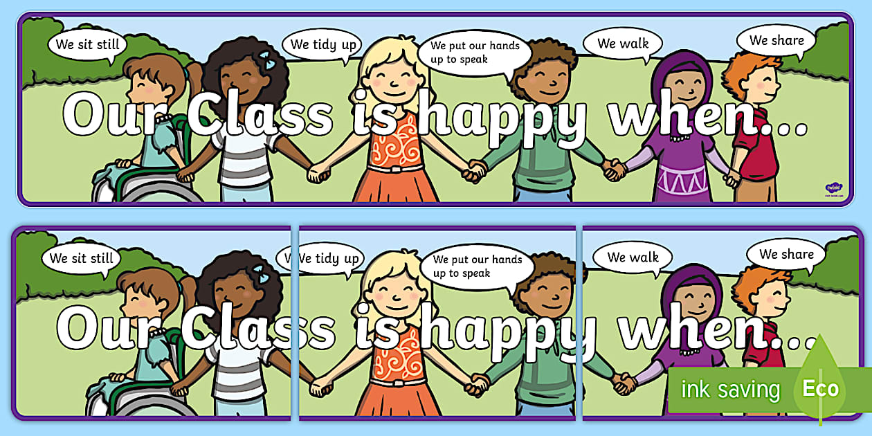 👉 Happy Class Display Banner (teacher made) - Twinkl