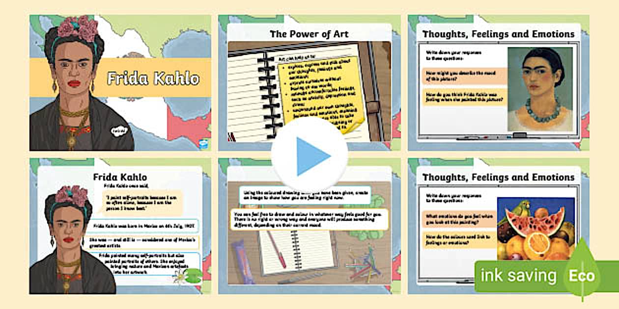 Art for Wellbeing Frida Kahlo PowerPoint | Twinkl Wellbeing