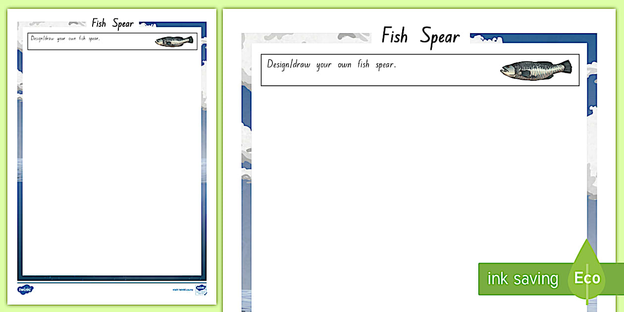Term 2 Week 7 Year 5 and 6 Chapter Chat Fish Spear Worksheet to Support