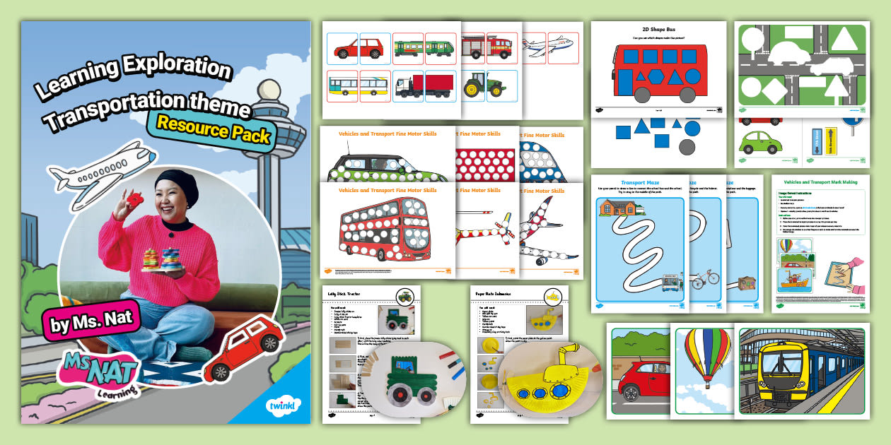 Ms.Nat Learning Exploration Transportation Resource Pack
