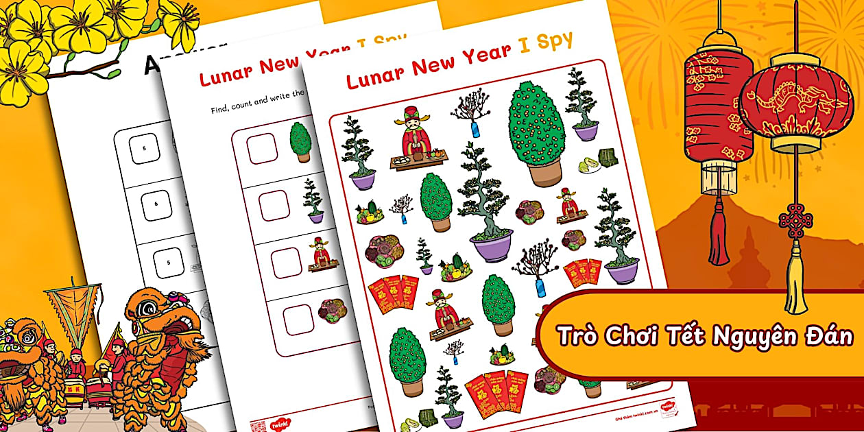 Lunar New Year I Spy Activity Sheet
