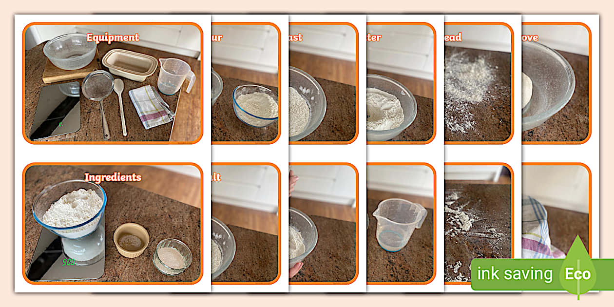 Making Bread Display Photo Pack (teacher made) - Twinkl
