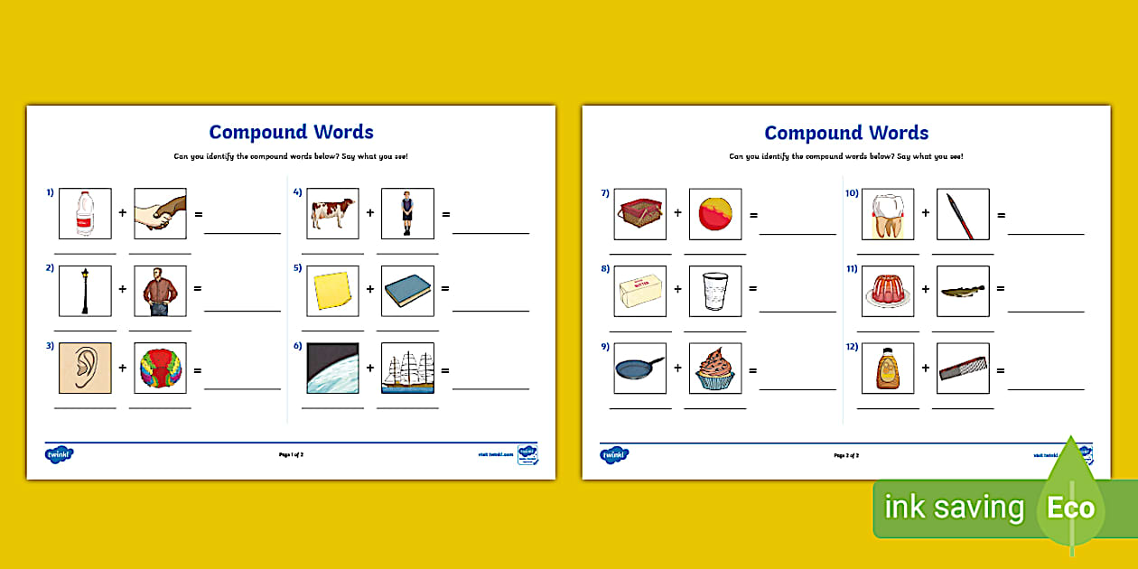 Compound Word Say What You See Quiz (teacher made) - Twinkl