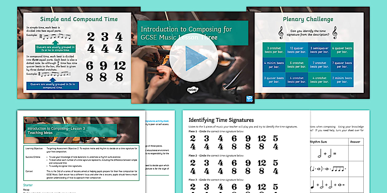 Introduction to Composing: Lesson 3 Lesson Pack - Twinkl