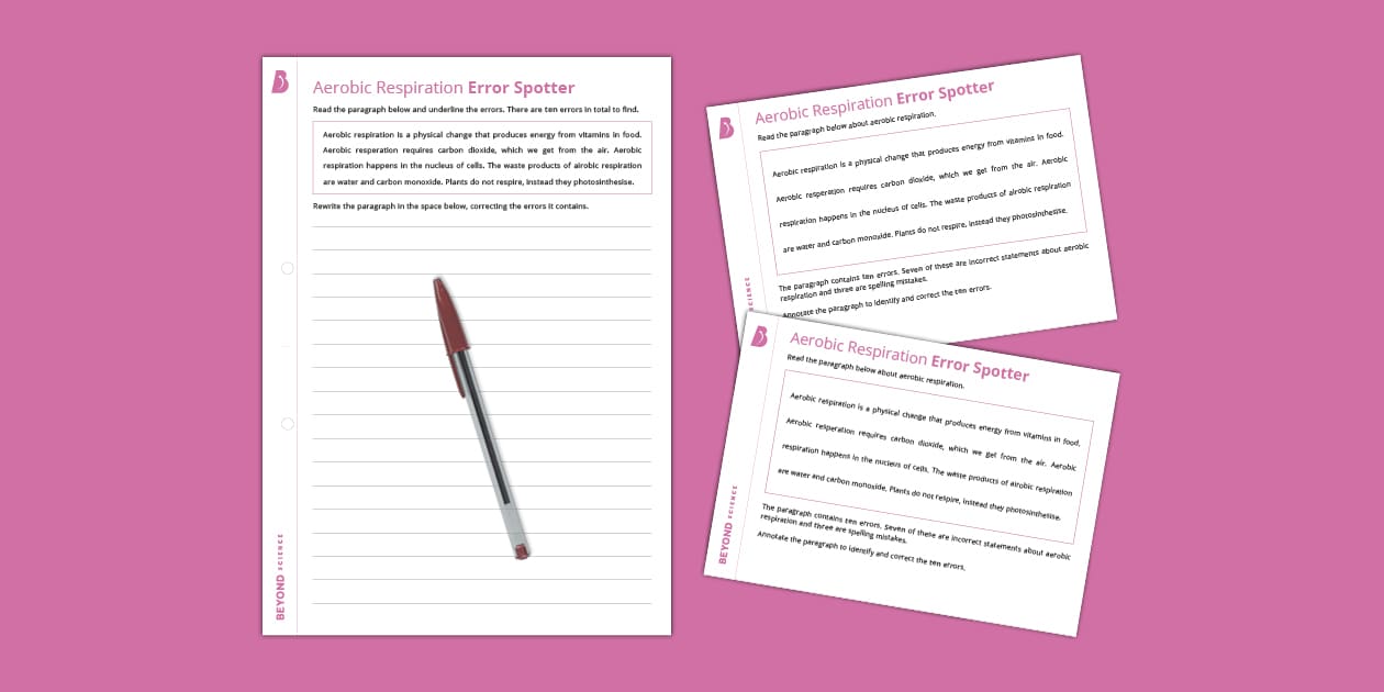 Aerobic Respiration Error Spotter