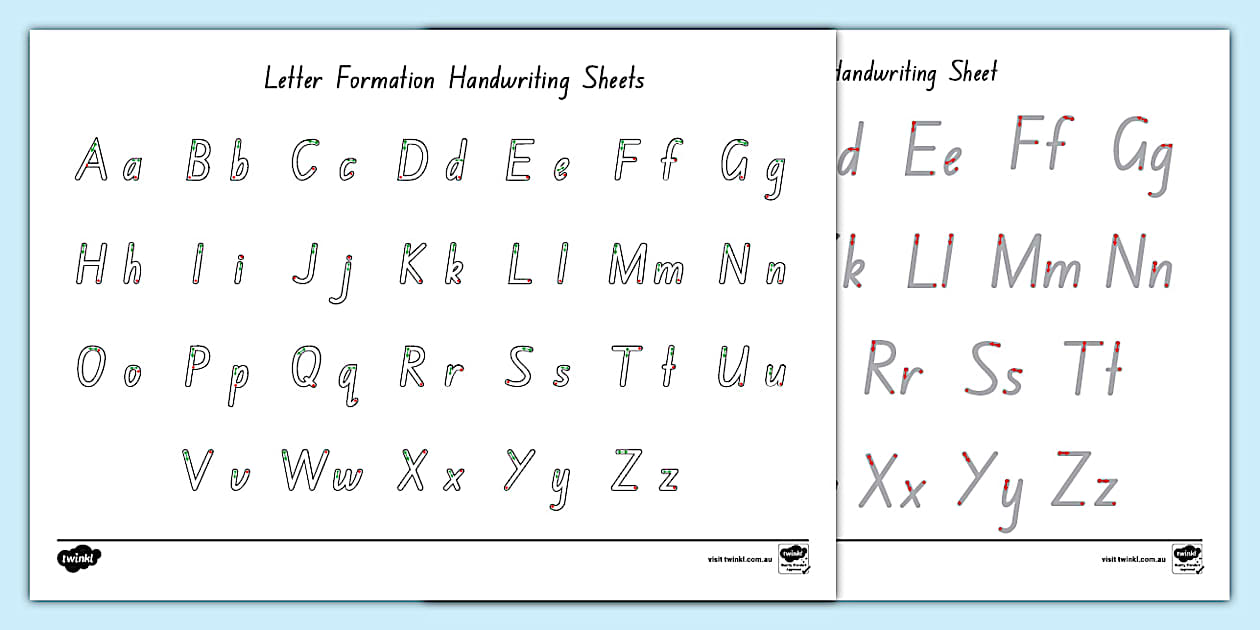 ABCD Writing Worksheet | Letter Formation Alphabet Activity