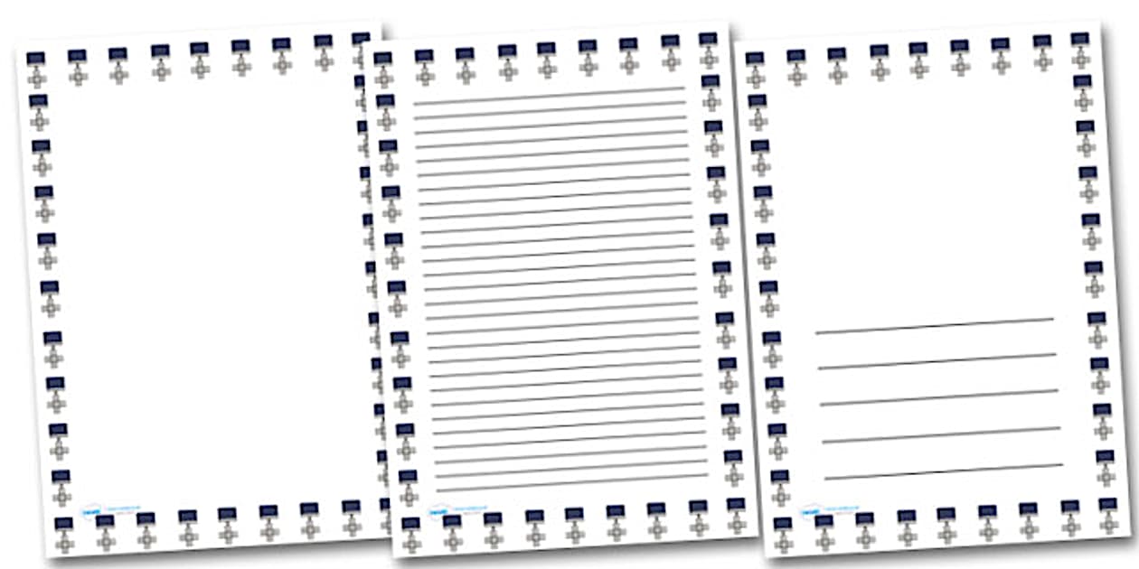 Editable George Cross Medal Portrait Page Borders - Twinkl