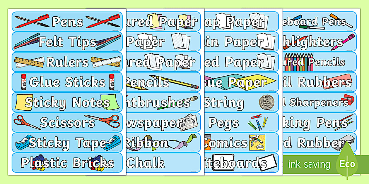 👉 Classroom Resources - Drawer Labels and Tray Labels - Twinkl