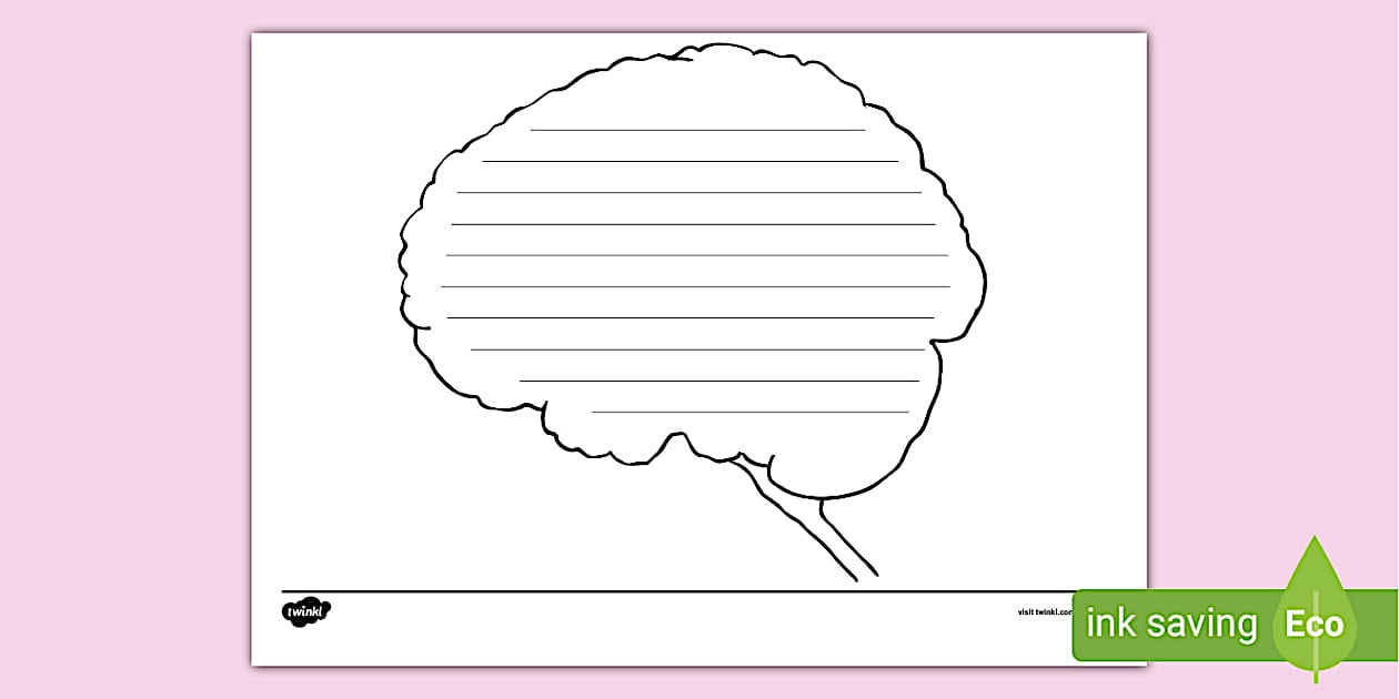 Brain Writing Template (teacher made) - Twinkl