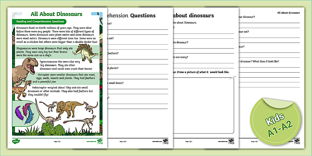 Dinosaurs (teacher made) - Twinkl