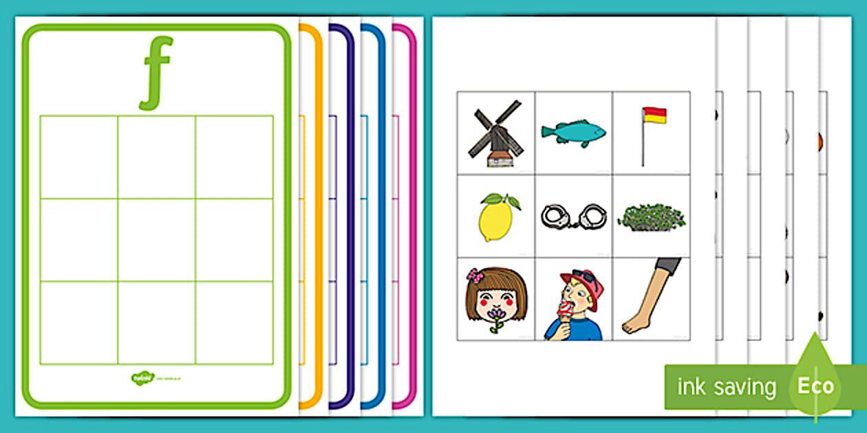 F, FF, L, LL, SS Sorting Cards (teacher made) - Twinkl