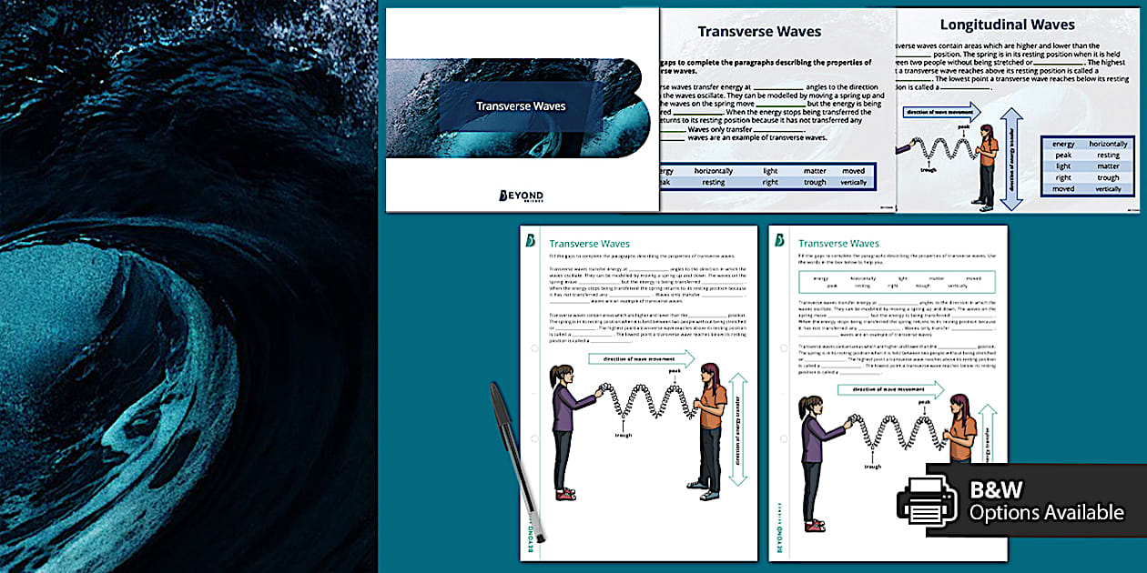 Transverse Waves Gap-Fill Resource Pack (teacher made)