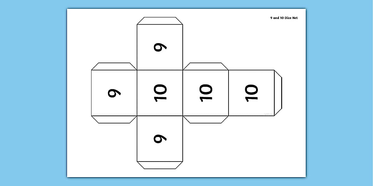 👉 9 and 10 Dice | Twinkl (Teacher-Made) - Twinkl