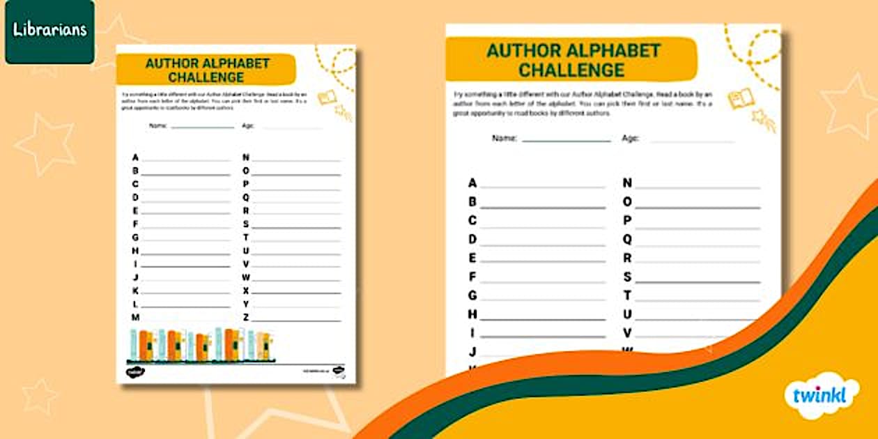 Librarian Reading Challenge - Author Alphabet Challenge