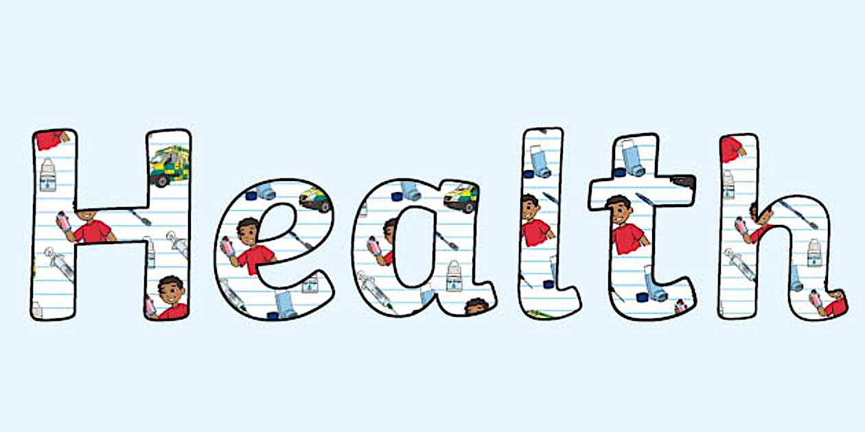 'Health' Display Lettering (teacher made) - Twinkl