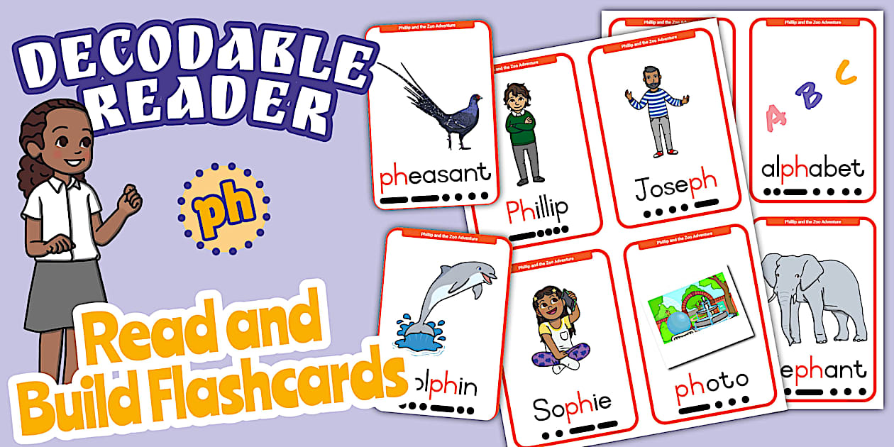 FP Phonics - ph Decodable Readers - Flashcards