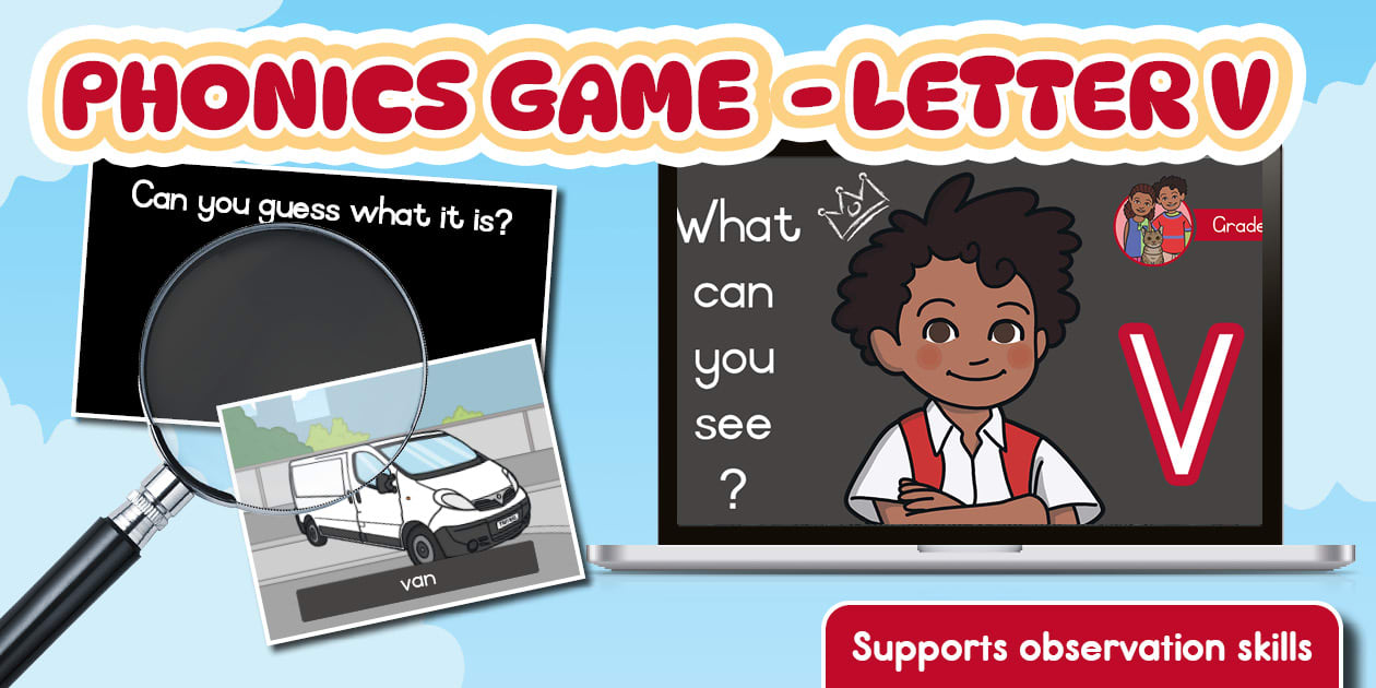 Grade R Phonics Game - Letter V (CAPS Aligned)