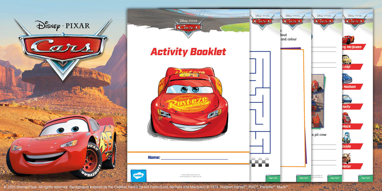 Cars: Activity Booklet [Ages 5-7]