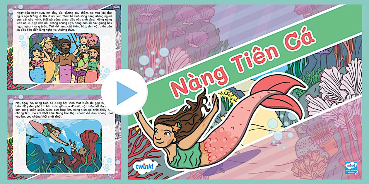 Powerpoint Truyện Nàng Tiên Cá - Twinkl
