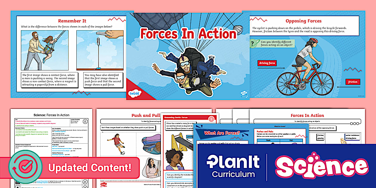 Science: Forces: Forces In Action Year 5 Lesson 1 - Twinkl