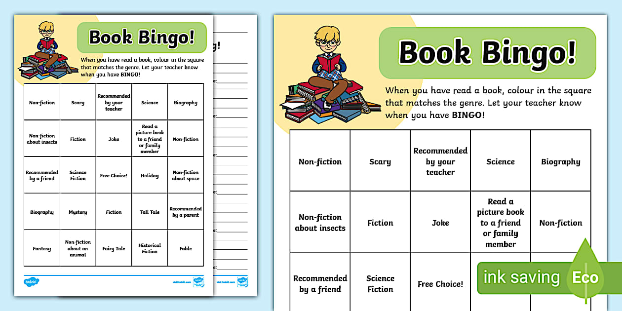 Book Bingo Game - Primary Resources