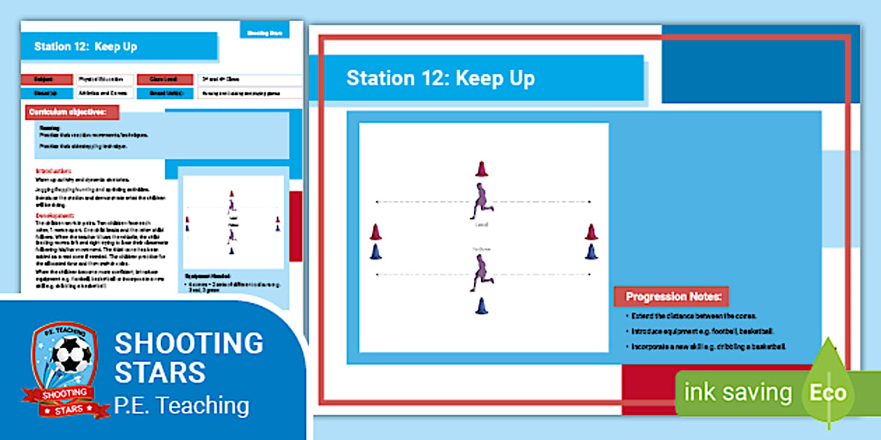FREE! - PE Station 12 3rd/4th Class (teacher made) - Twinkl