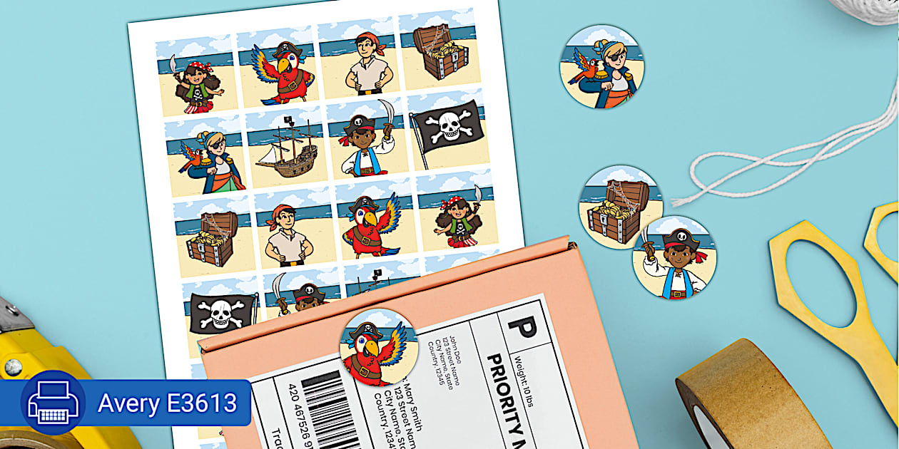 Pirates Stickers Beach Background (teacher made) - Twinkl