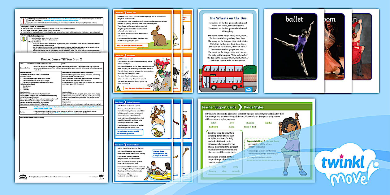 Twinkl Move PE I Dance Activity I Wheels On The Bus - Twinkl