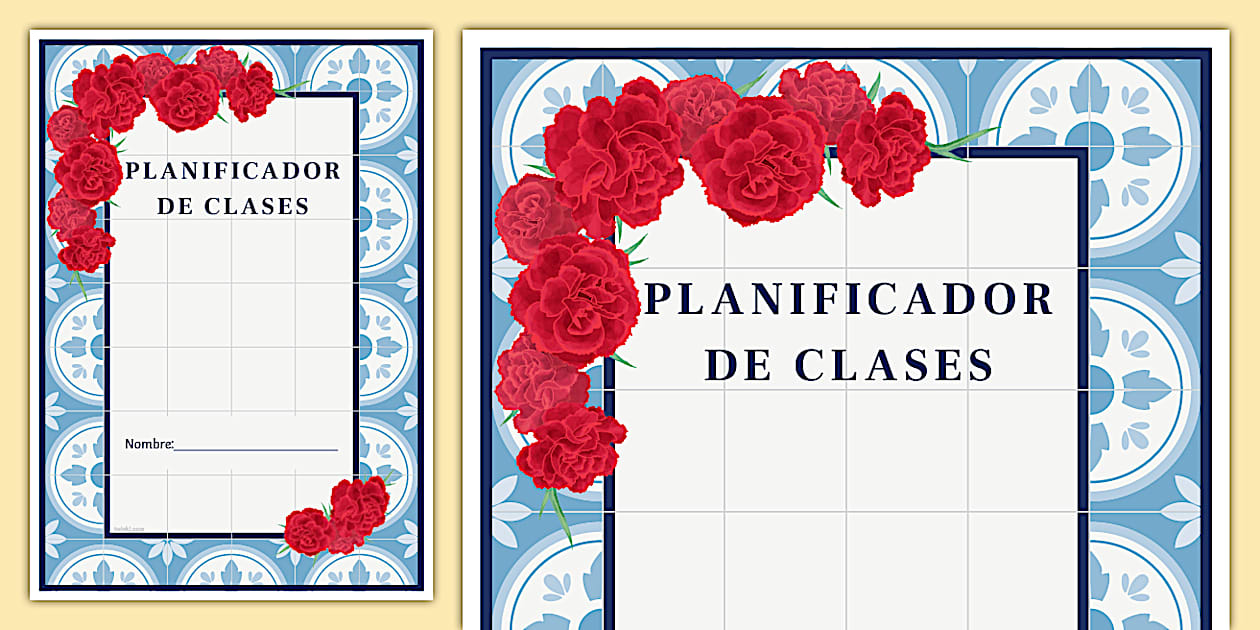Portada de cuaderno: Planificador de clases - Twinkl
