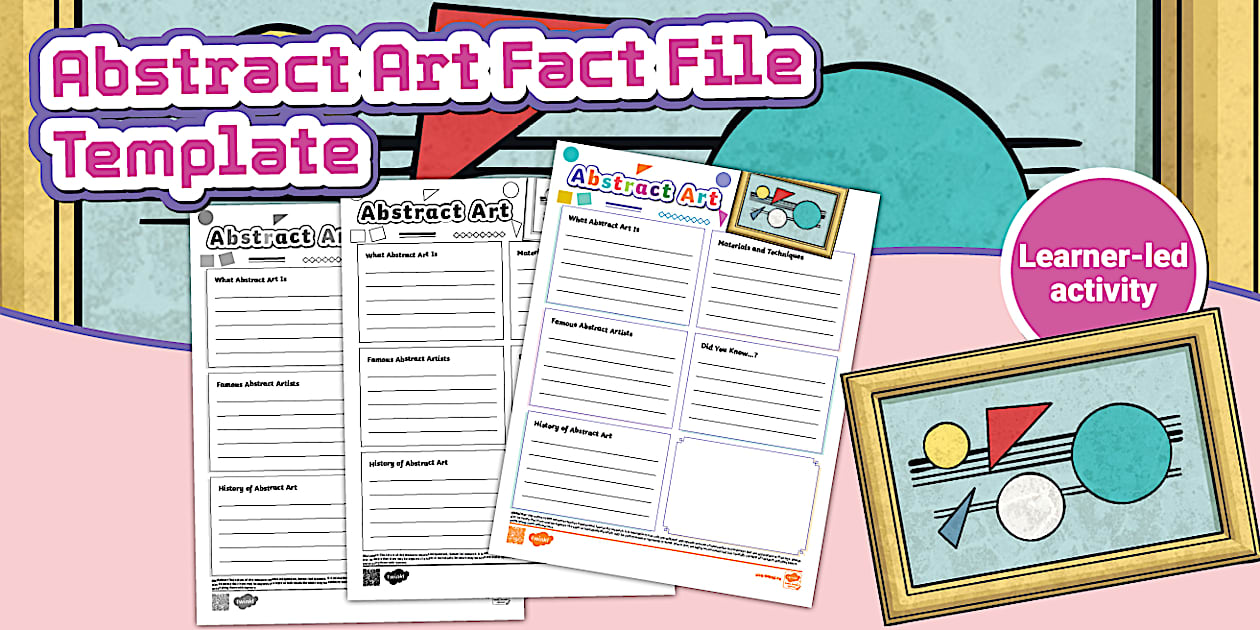 Abstract Art Fact File Template