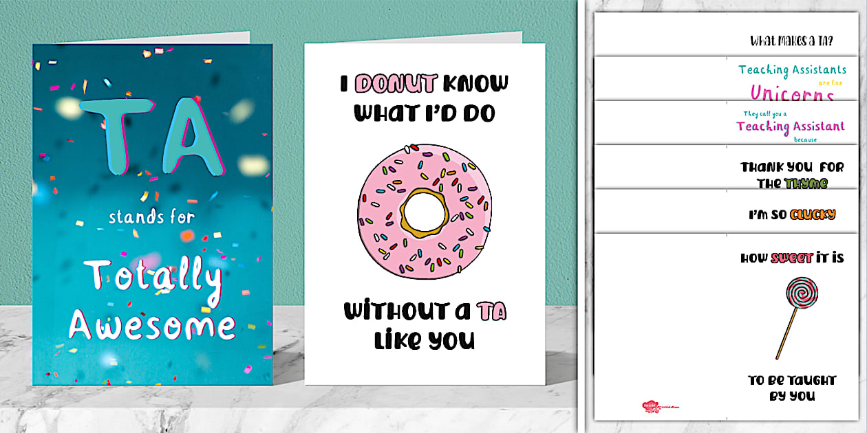 National Teaching Assistants' Day Cards | Twinkl Party