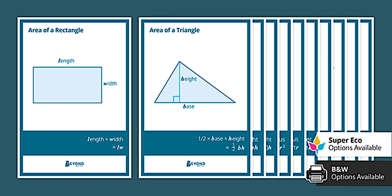 👉 GCSE Maths Formulae Posters on Tolsby/Fiestad Frames