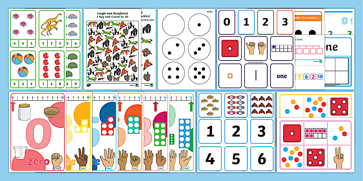 EYFS Counting 1-10 Number Sack | Twinkl (teacher made)