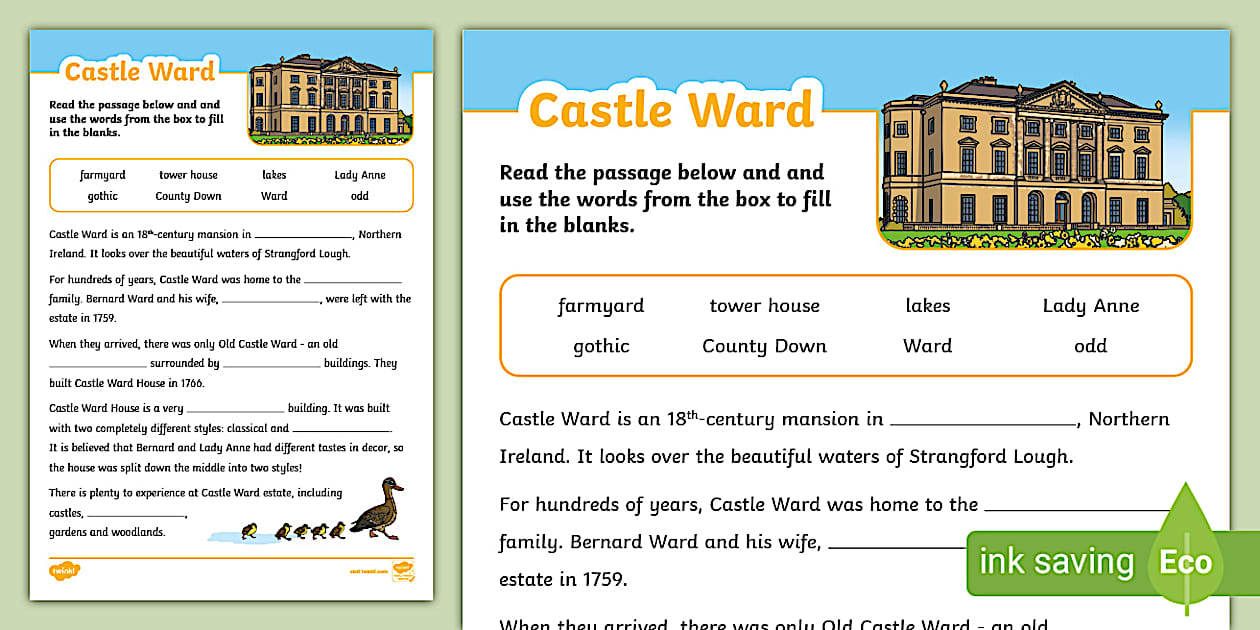Castle Ward Cloze Procedure