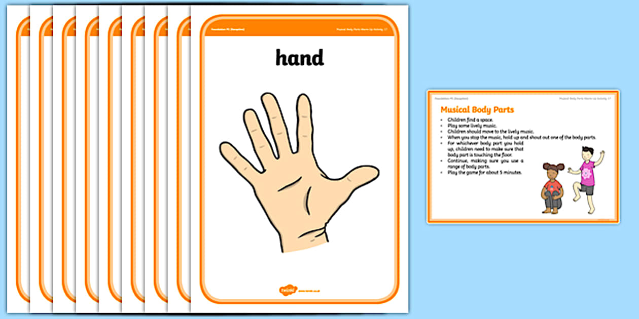 Musical Body Parts Activity Cards | Physical Development