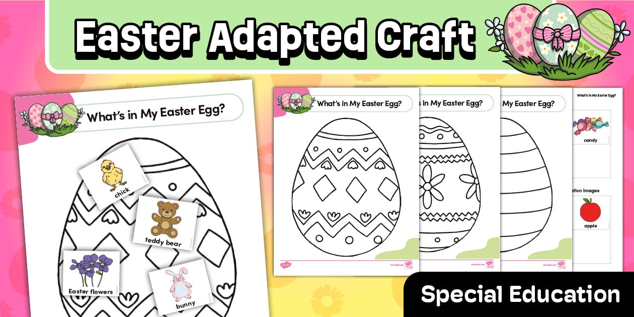 Easter Adapted Craft for Special Education