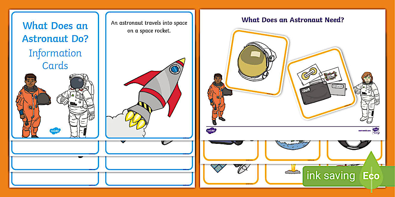 Black and White What Do Astronauts Do? Space Activities Resource Pack