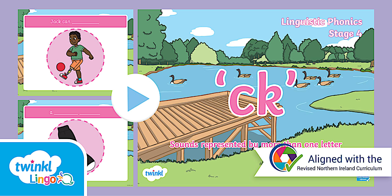 Linguistic Phonics Stage 4 'ck' PowerPoint (teacher made)