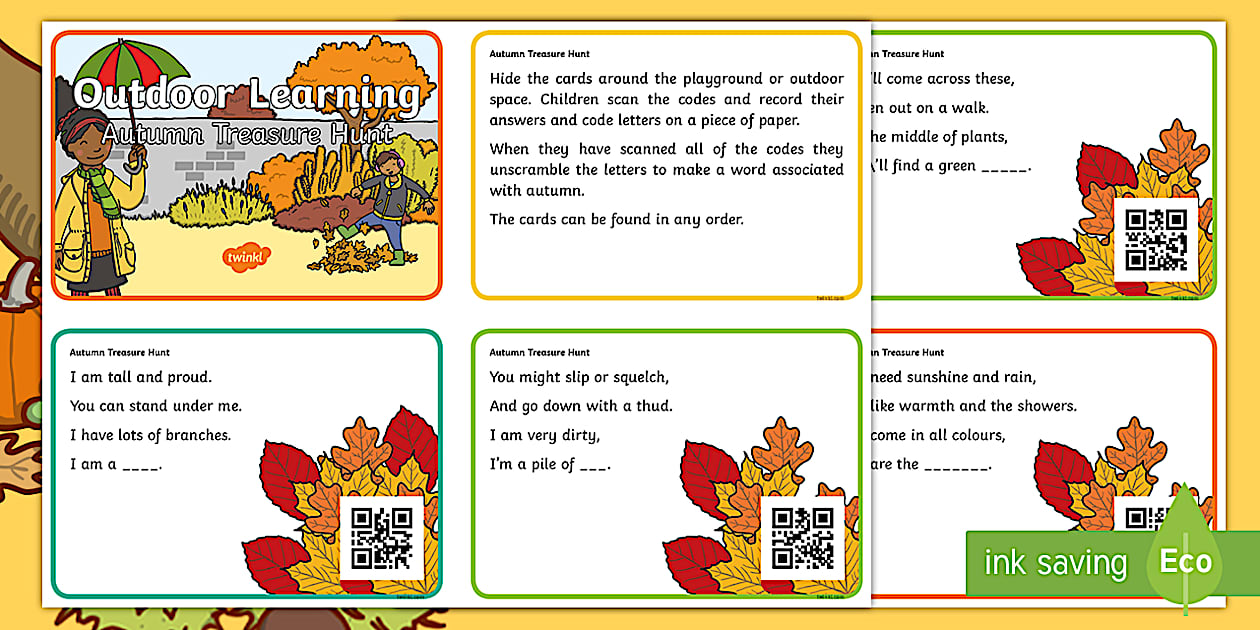 Autumn Code Hunter (Hecho por educadores) - Twinkl