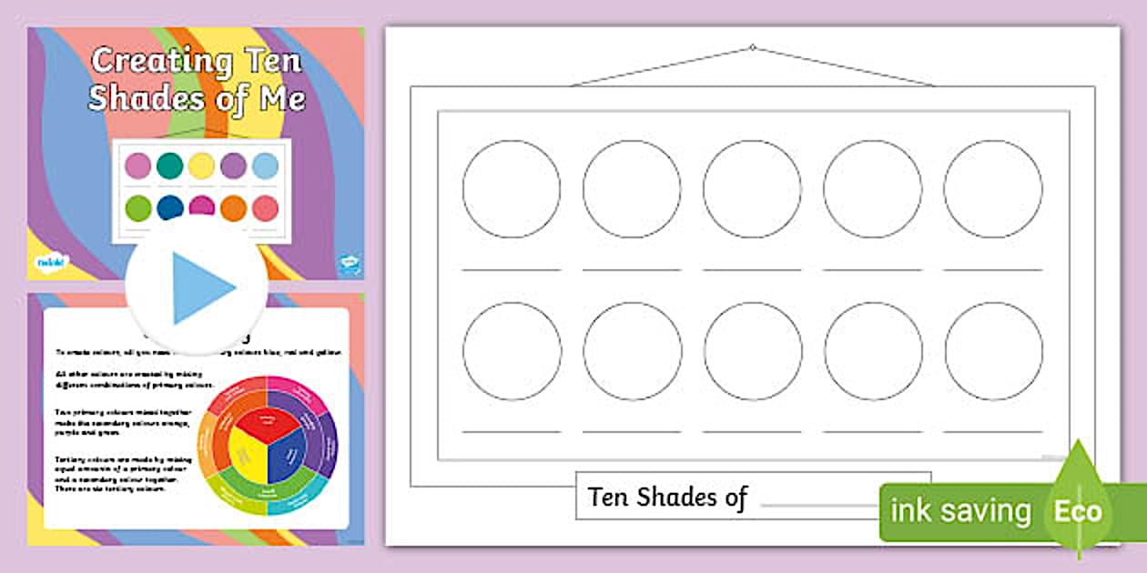 Creating Ten Shades of Me Art PowerPoint (teacher made)