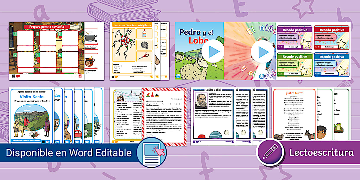 Lectoescritura - lecturas (teacher made) - Twinkl