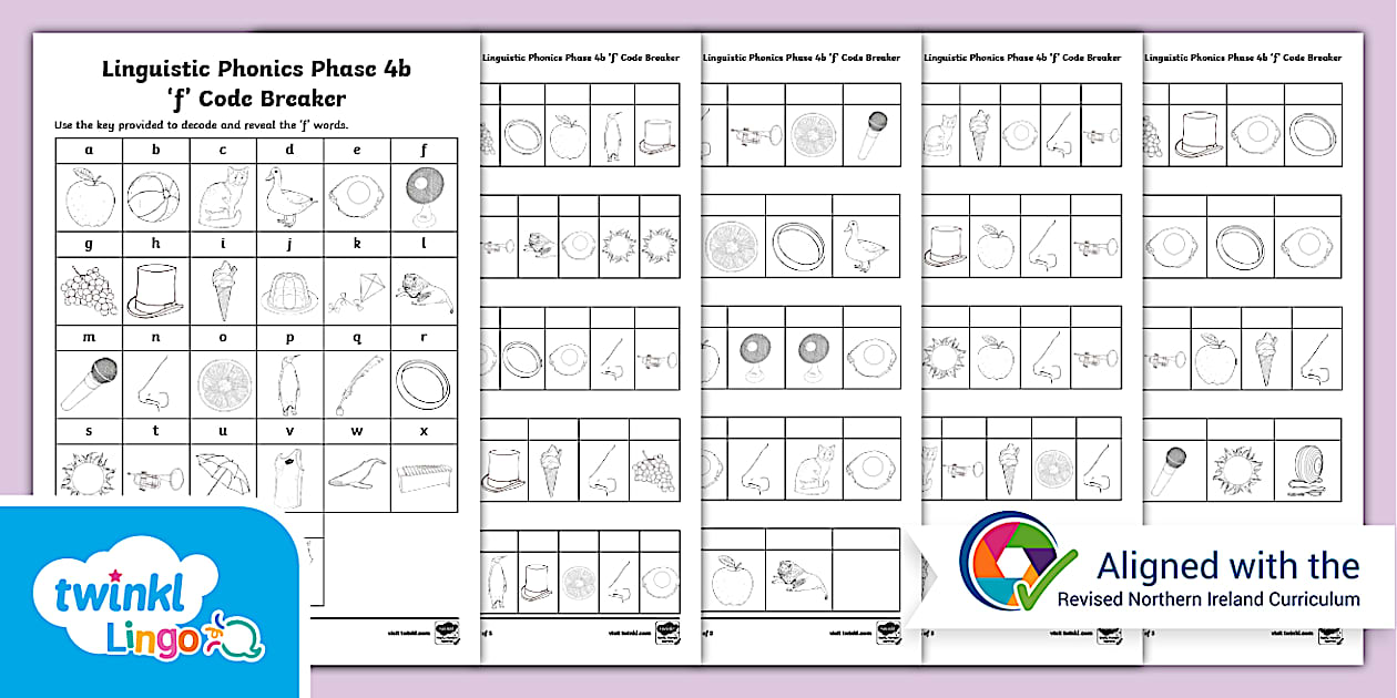 Linguistic Phonics Phase 4b 'f' Code Breaker