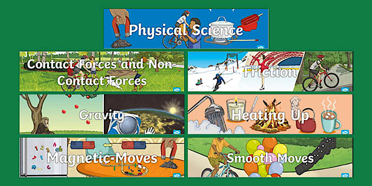 Physical Science 3-4 Google Classroom Banners (teacher made)