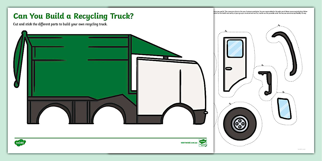 National Recycling Week - Truck Craft (teacher made)