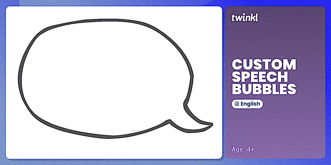 👉 Free Editable Speech Bubble Template | Primary | NZ Resource