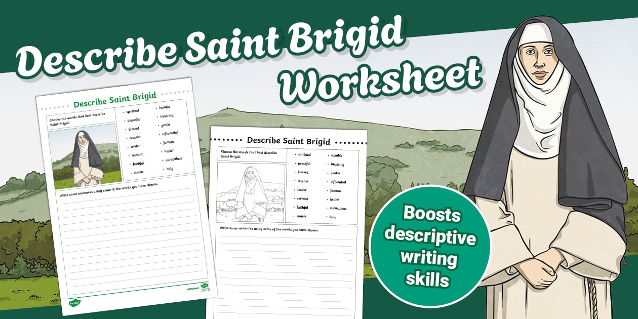 Describe Saint Brigid Worksheet