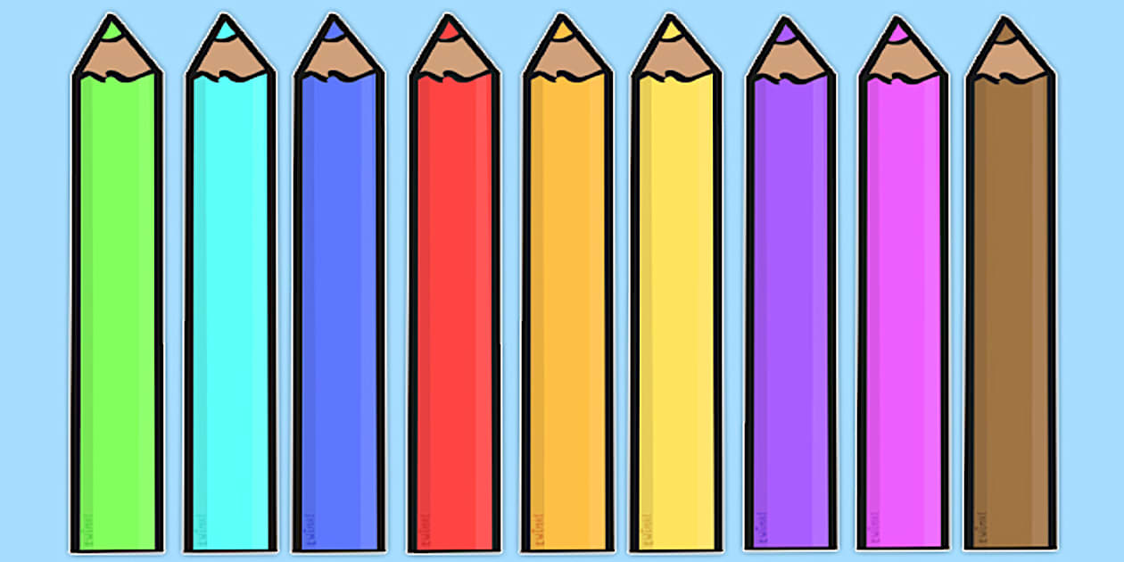 👉 Editable Coloured Pencils Labels | Pencils for Teachers
