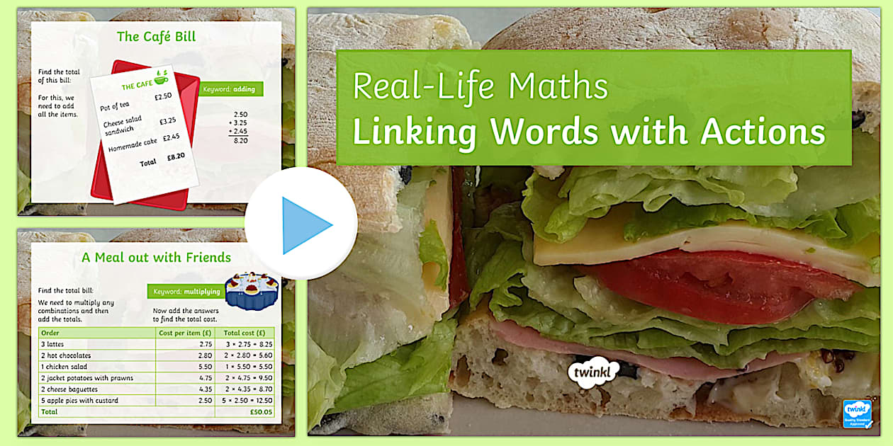 Real-Life Maths Linking Maths Words with Actions PowerPoint