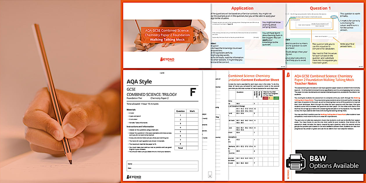 Chemistry Paper 2 F Mock Exam | AQA GCSE Combined Science