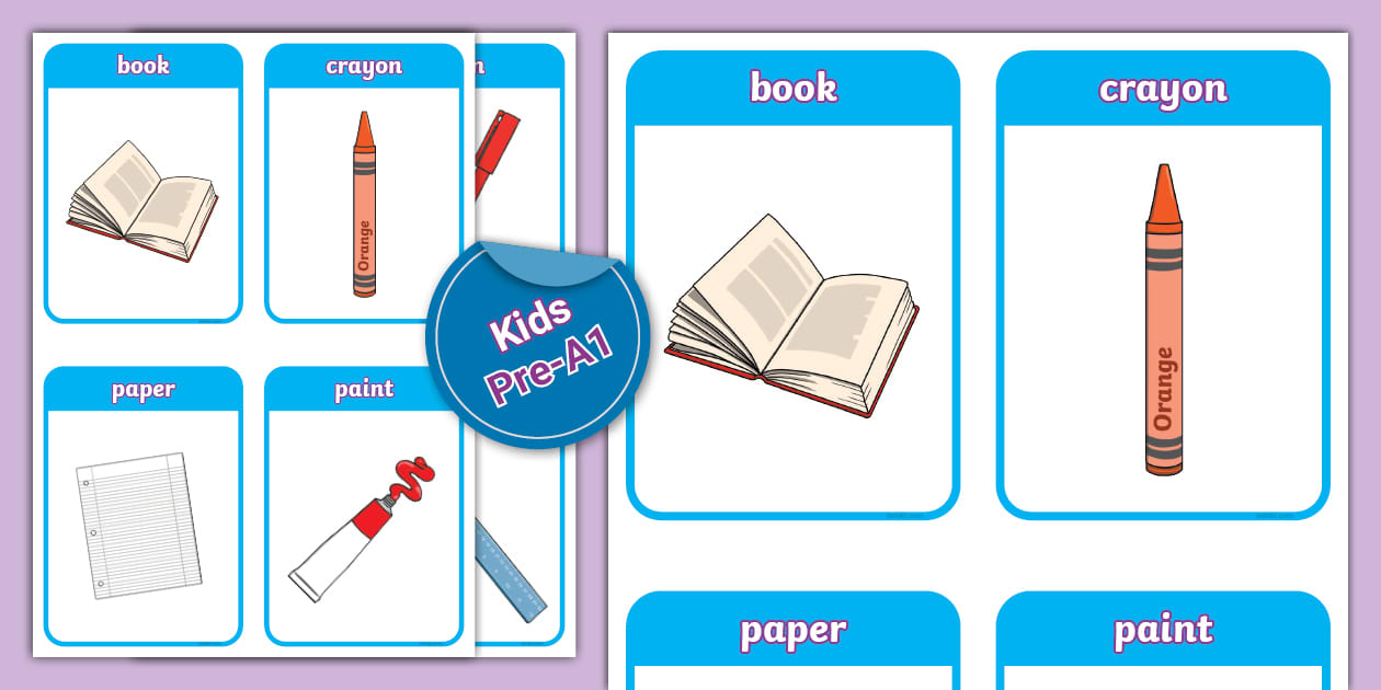 School Word Cards for Kids (teacher made) - Twinkl